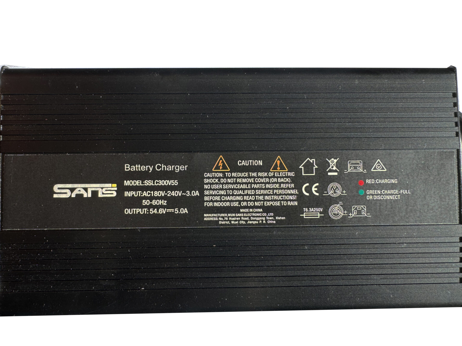 SANS 48V 5A Lithium Battery Fast Charger - E-Bikes World