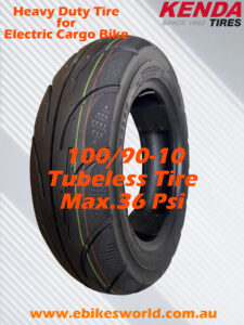 Kenda 100/90-10 Tubeless Tire (Heavy-Duty Use) - E-Bikes World