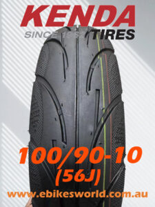 Kenda 100/90-10 Tubeless Tire (Heavy-Duty Use) - E-Bikes World