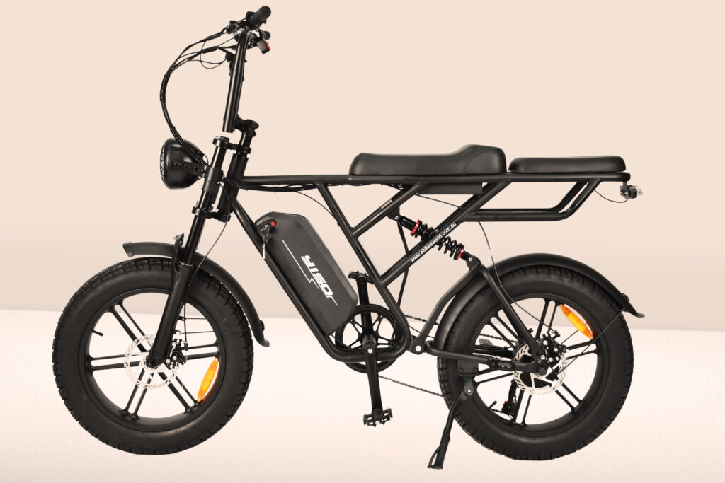 YISO 20" Fat Cruiser E-Bike 48V 250W/500W (FB-100)-Black - E-Bikes World